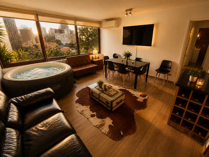 Apartamento Bello Lujoso Con Jacuzzi Y Ubicación 1 - Santiago