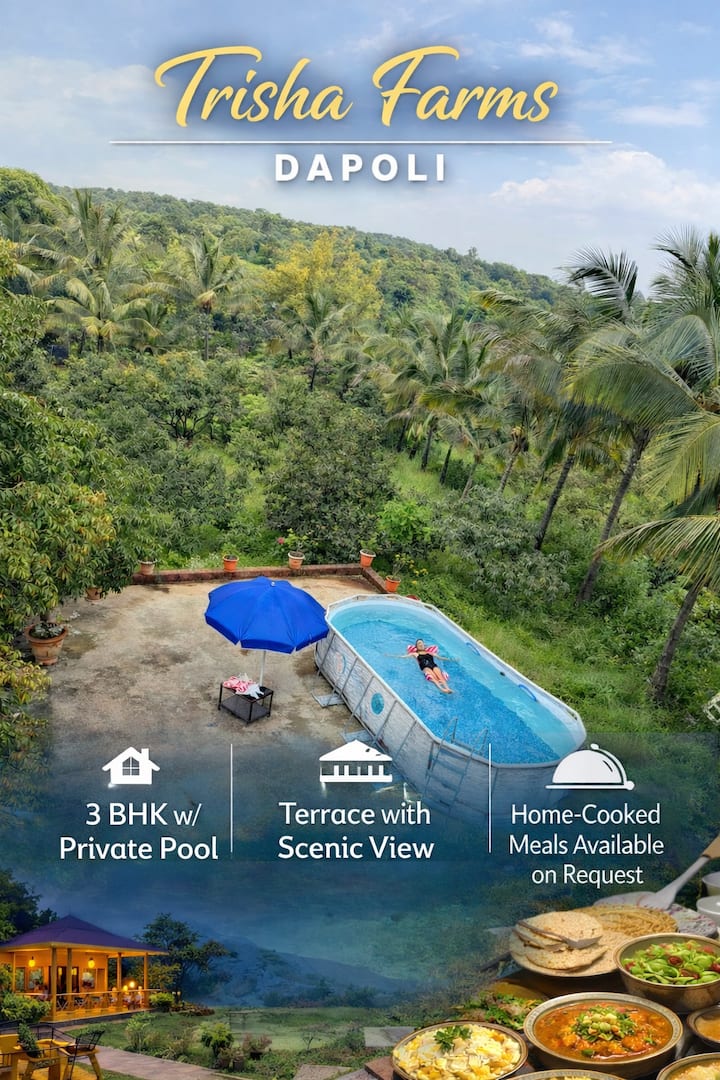 Trisha Farm Dapoli 3bhk Bunglow With Swimming Pool - Dapoli