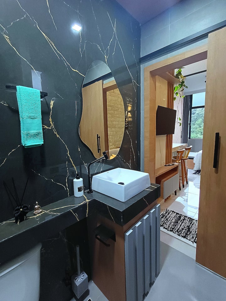 Apedecor Santos/s.vicente 1bedroon  Alexa/minibar - Santos