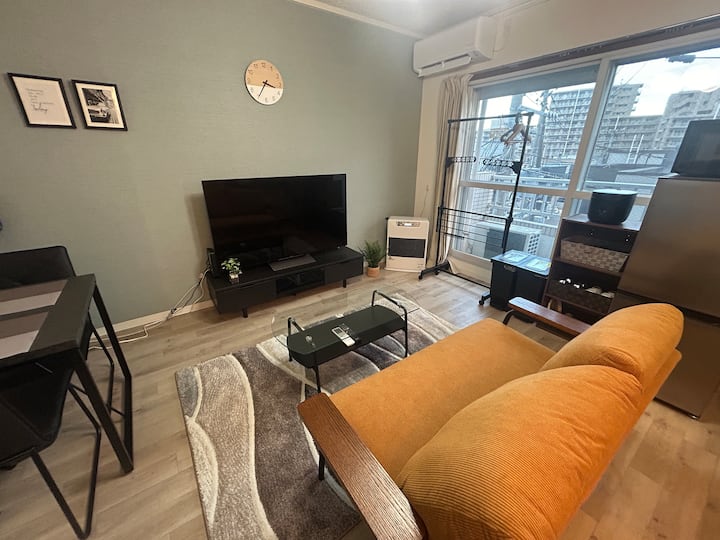 【オープン１周年特別価格】最大６人宿泊可能、無料駐車場付き、エアコンあり - Sapporo