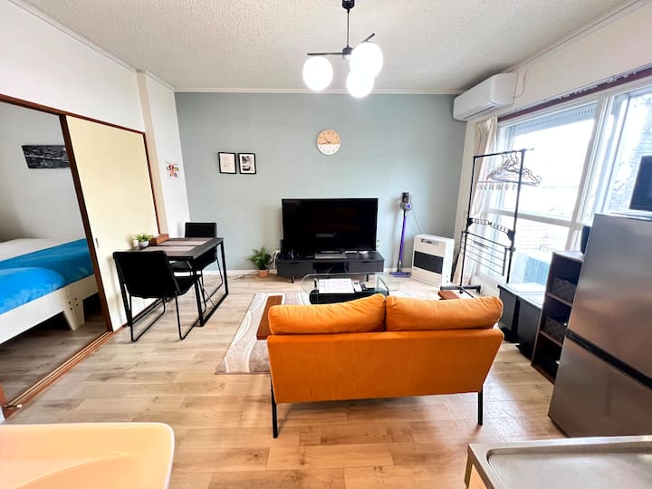 【オープン１周年特別価格】最大６人宿泊可能、無料駐車場付き、エアコンあり - Sapporo