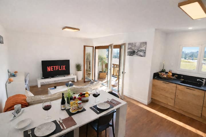 Spacieux T2 Cosy Balcon Vue Jura Proche Genève - Saint-Genis-Pouilly
