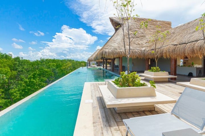 Fabulous 2bd, Rooftop Pool, Cinema, Sauna - Tulum