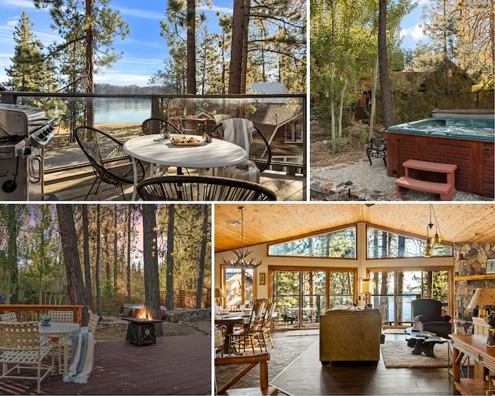 4br Lakeview Cabin | Hot Tub • Firepit • Game Room - Big Bear Lake, CA