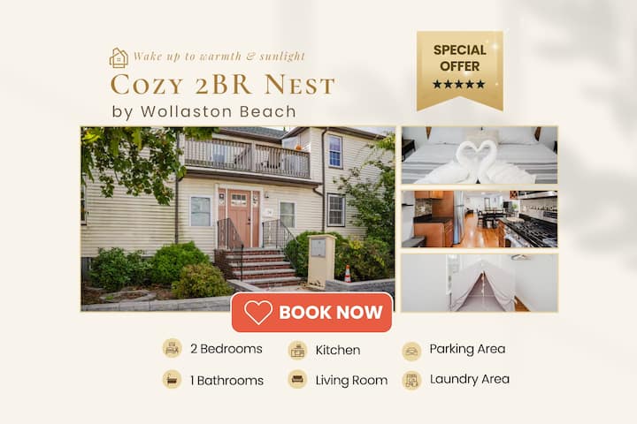 74l - 2br Quincy| Cozy Apt Near Wollaston Beach - Massachusetts