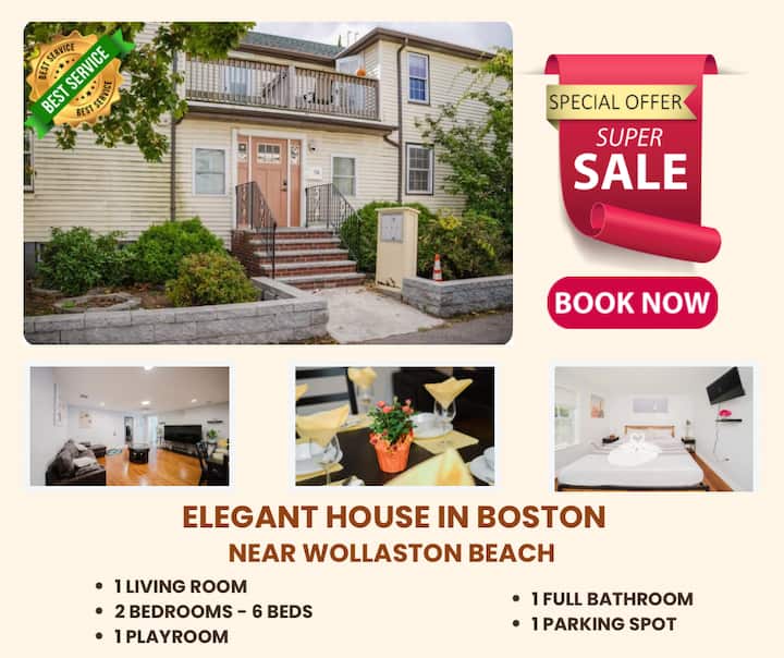 74l - 2br Quincy| Cozy Apt Near Wollaston Beach - Quincy, MA