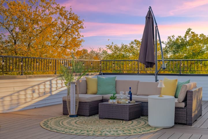 Urban Home 2flr 6br Oasis+rooftop Vista Near Nyc - New York City