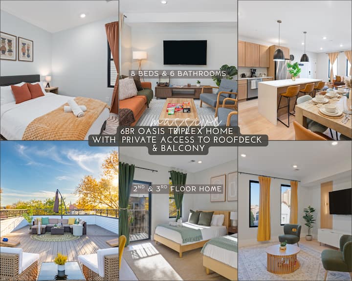 6br Nyc Escape|2 Flr|huge Rooftop|sleeps 16+! - New York