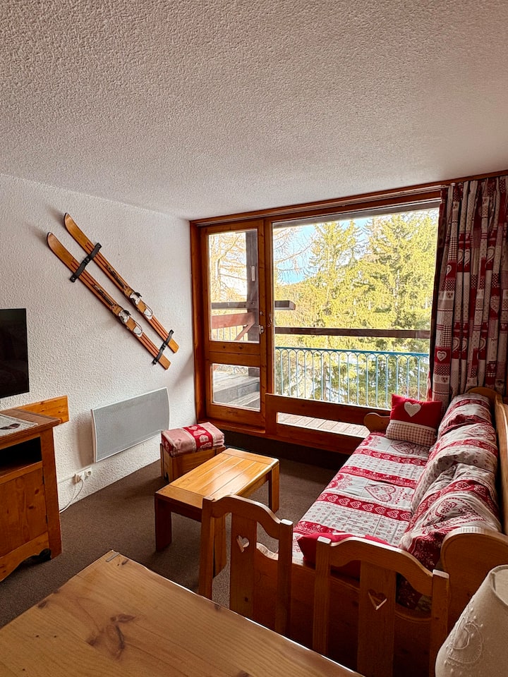 Studio 5p Belles Challes +Casier - Arc 1800