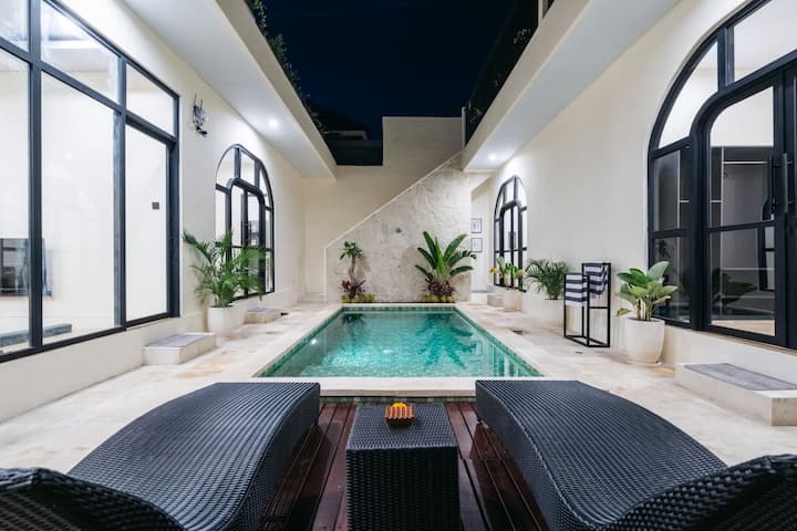 Group-ready 3br Villa Pool + Sunset Rooftop - Bali