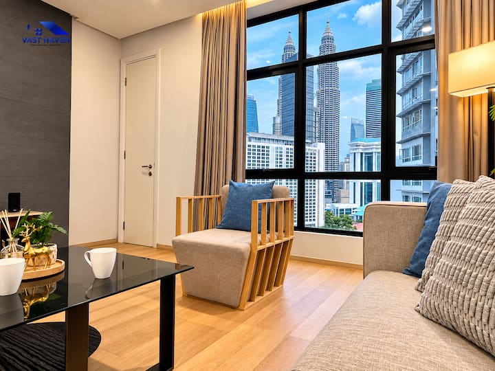 1br Suite Klcc View W/ Btub, Nflx & Wtr Dispenser - Kuala Lumpur