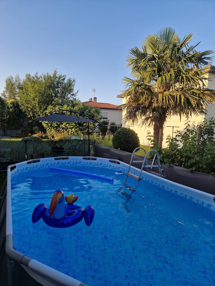 Maison De Plain-pied Avec Piscine Privative & Clim - Villeneuve-sur-Lot