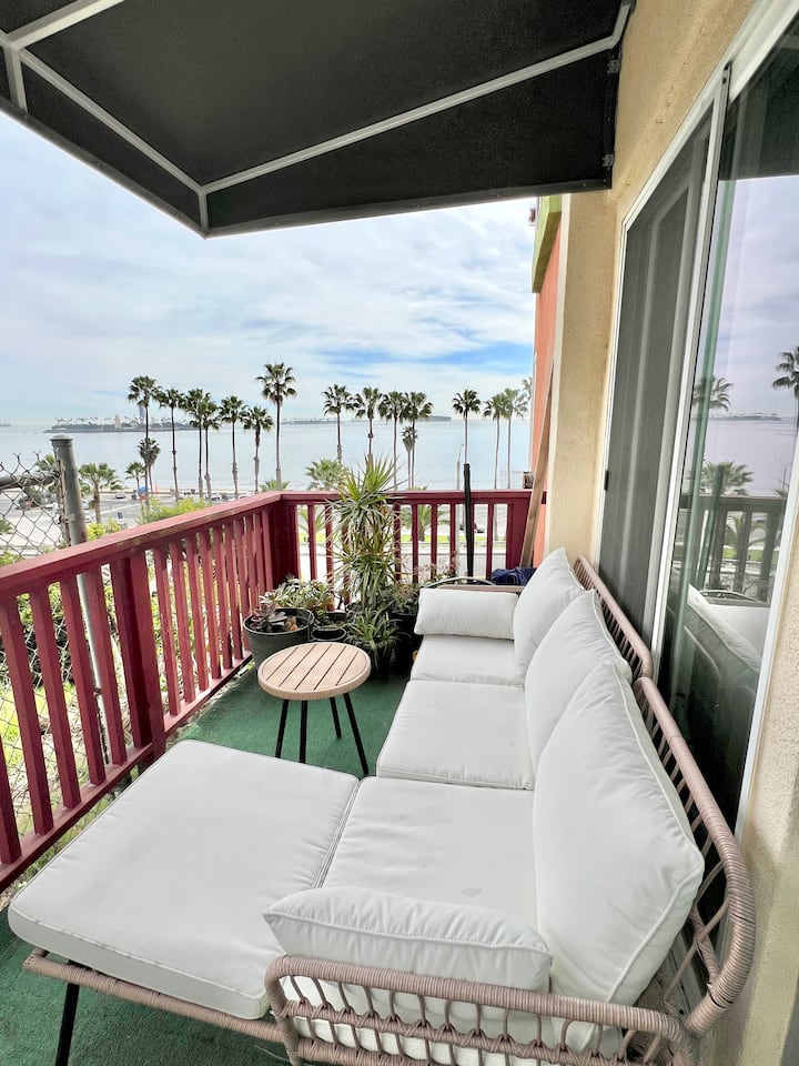 2 Bed Beachfront Very Private Guest Room Ac Fridge - Long Beach, CA