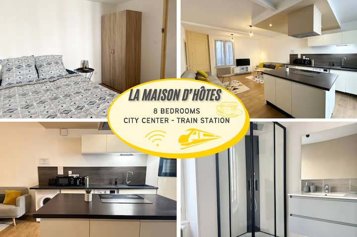 La Maison D'hôtes - 8 Bdr - Wifi - Gare - Limoges