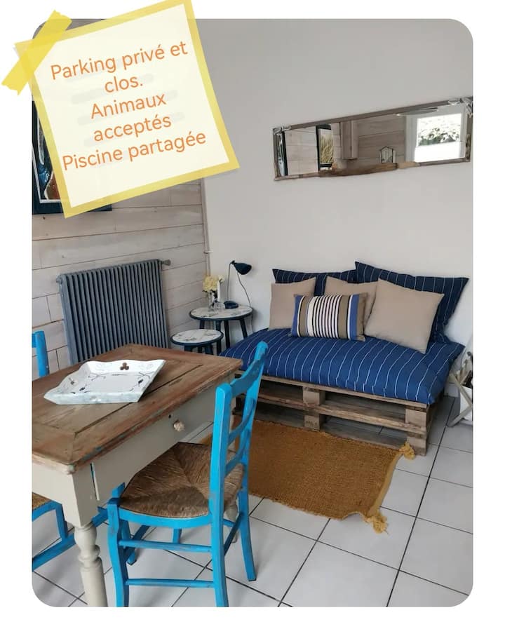 Les Rouillettes. T2 Près De La Plage Et Du Marché. - Andernos-les-Bains