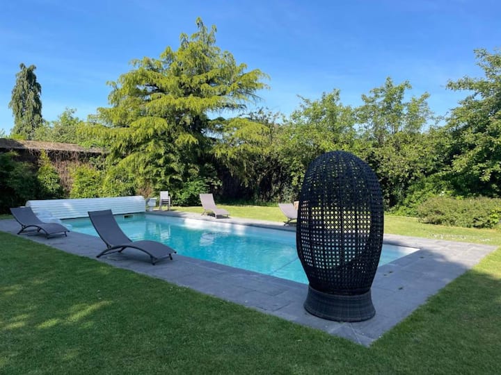 Domaine Du Colombier - Havre De Paix Avec Piscine - Le Neubourg