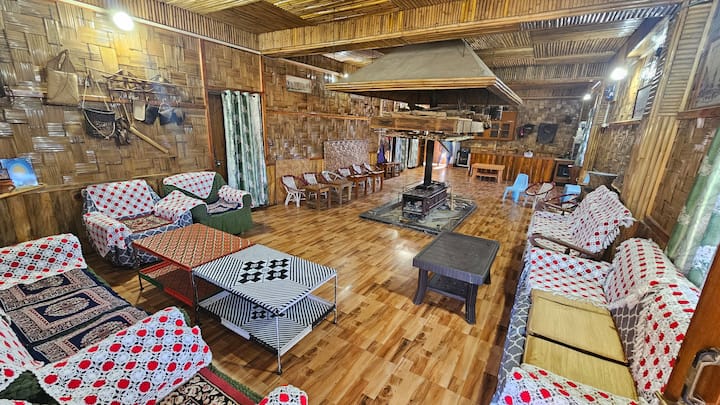 Modern Apatani Traditional Home With Fireplace - Ziro