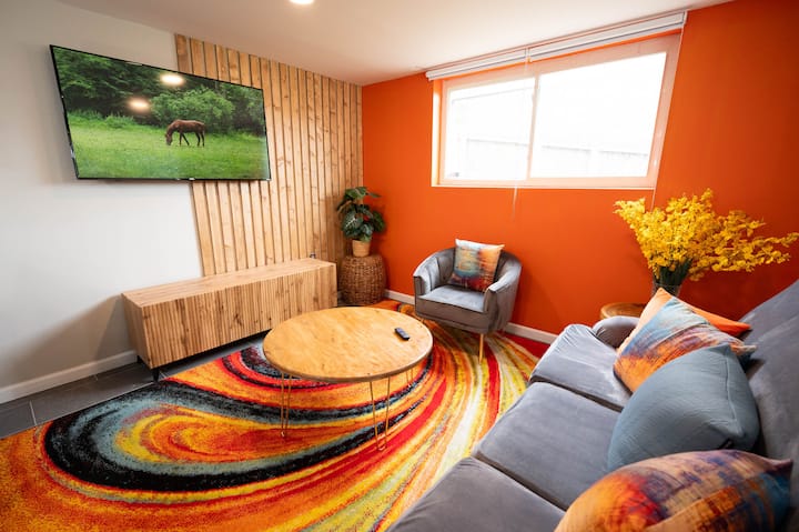 Cozy Blue And Orange Apartment - Lexington