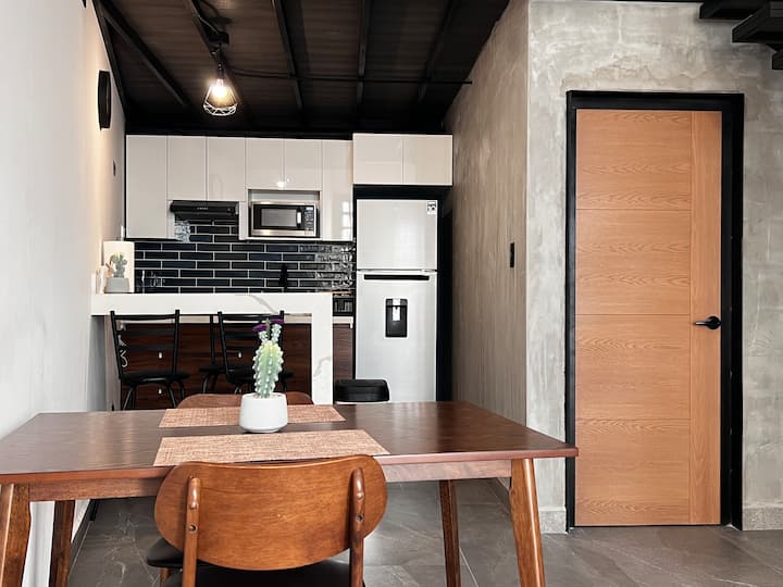 Moderno Loft A Doble Altura Nuevo Y Equipado - 살티요