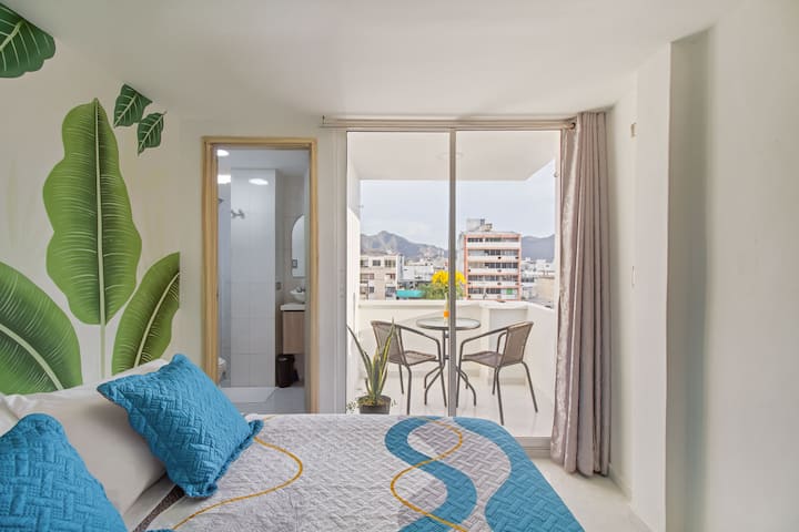 Balcón Con Vista + Wifi • Centro Histórico - Taganga