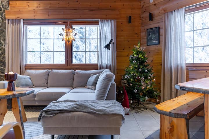 Cozy Lodge With Sauna And Fireplace In Luosto - Rovaniemi