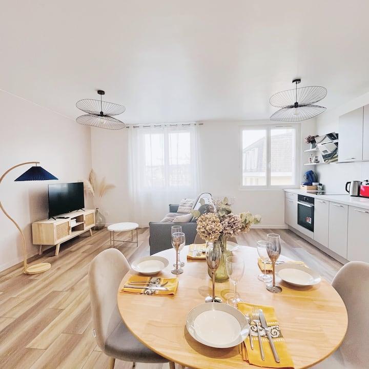 55m² Lumineux Centre – Accès Rapide Paris/cdg - Parc Astérix