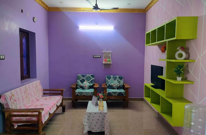 Peaceful | Homely 1bhk Near Ramana Ashram & Temple - Tiruvannamalai