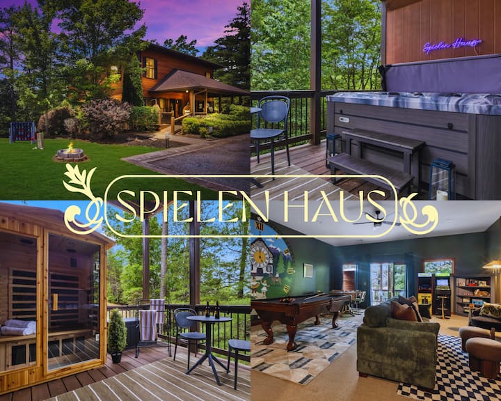 Spielen Haus - Hottub/sauna/fire Pit/game Room - Helen, GA