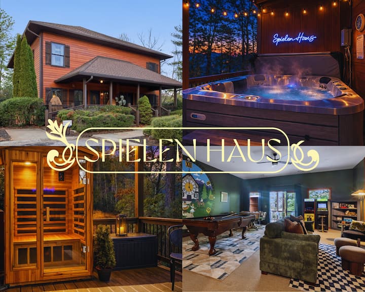Spielen Haus: Hottub, Sauna And Game Room - Helen, GA