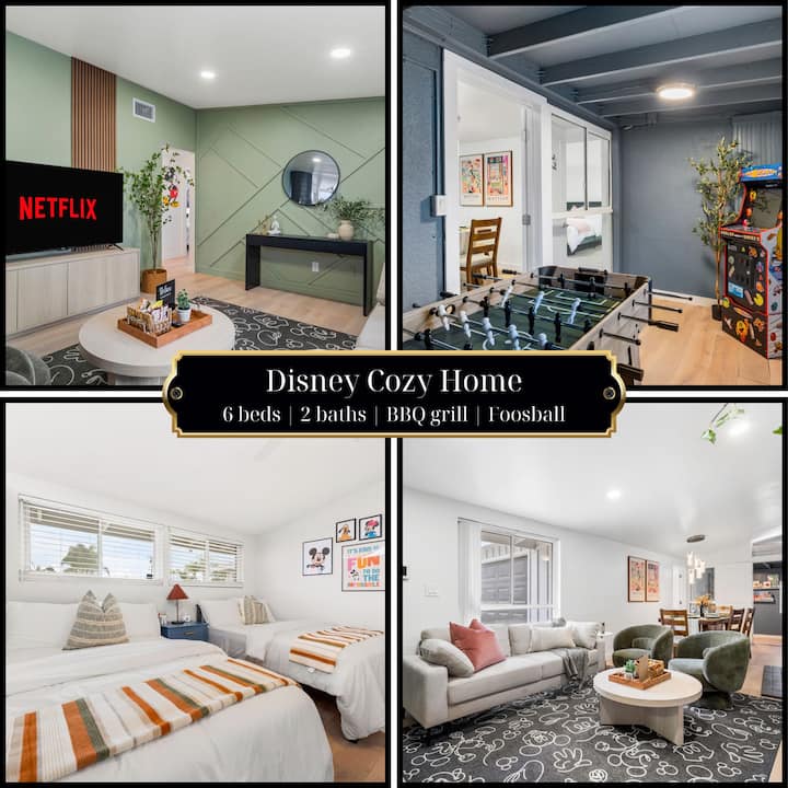 Fun Retreat Near Disney | Game Room | King Bed - Anaheim