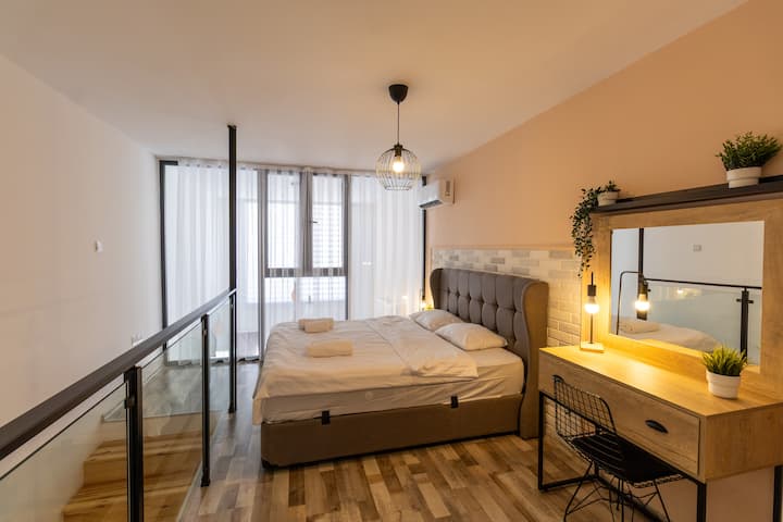 Luxury One Bedroom Loft Apartment In Esentepe - Girne