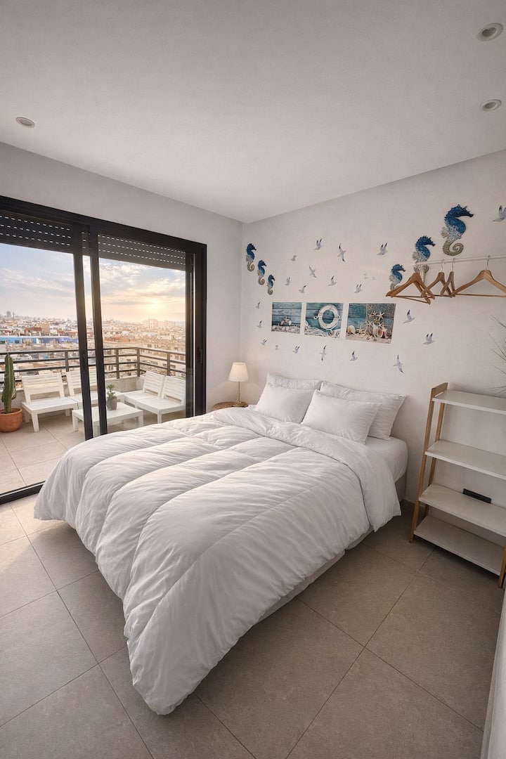 Penthouse Au Cœur De La Ville *Vue Panoramique* - Casablanca