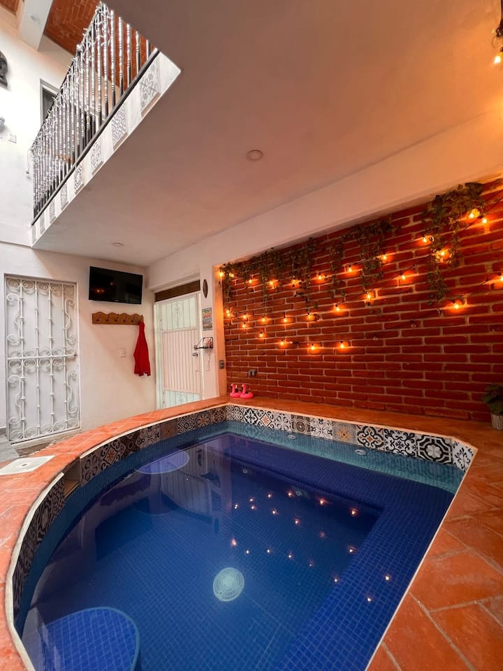 Relajante Poza Jacuzzi En Casa Mar-so/6 Huespedes - Tequisquiapan