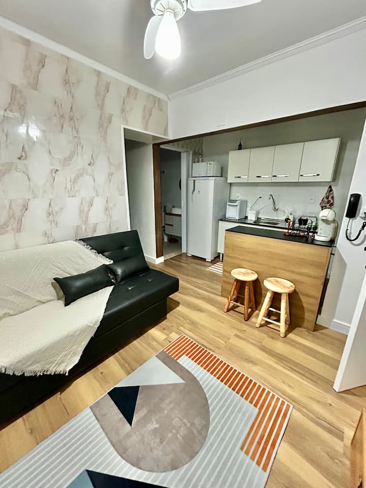 Apollos Beach House Apê Pé Na Areia/wi-fi/enxoval - Sao Vicente, Brazil