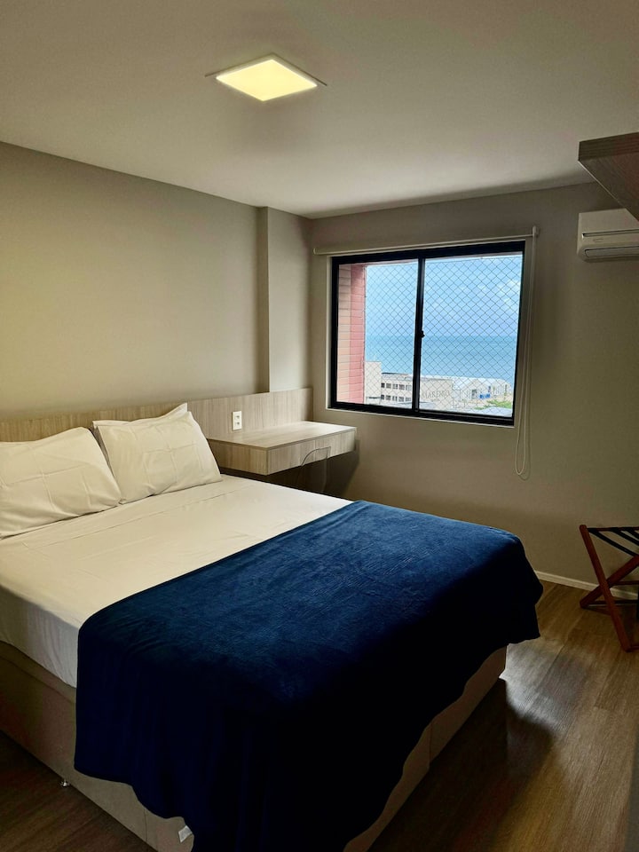 Flat Luxo 2 Qto Com Vista Mar A 1 Quadra Beira Mar - Brazil