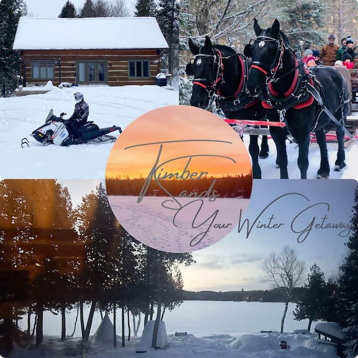 Timber Sands -Cozy Log Charm & Rare Rustic Luxury - Ontario 60