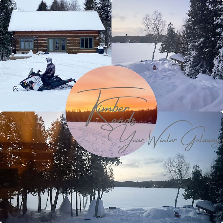 Timber Sands -Cozy Log Charm & Rare Rustic Luxury - Algonquin Provincial Park