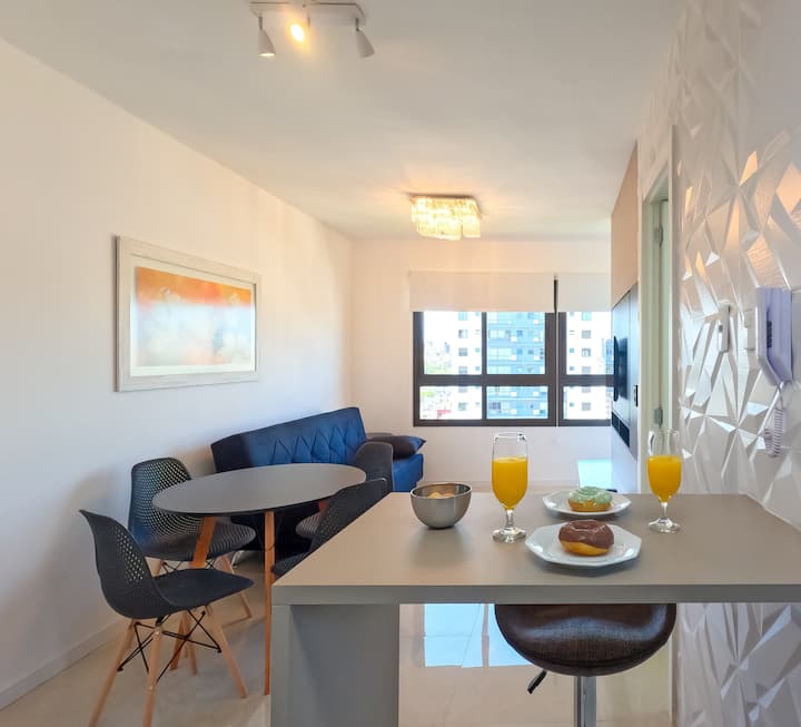 Studio Com Vaga E Piscina, Vista Linda, Andar Alto - Porto Alegre