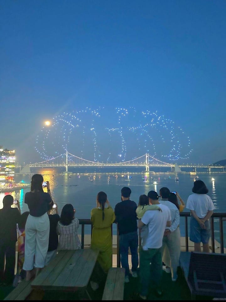 [광안리가]#최대 43명#루프탑단독사용#bbq#화장실15개#광안대교정면오션뷰#밀락더마켓 - Busan