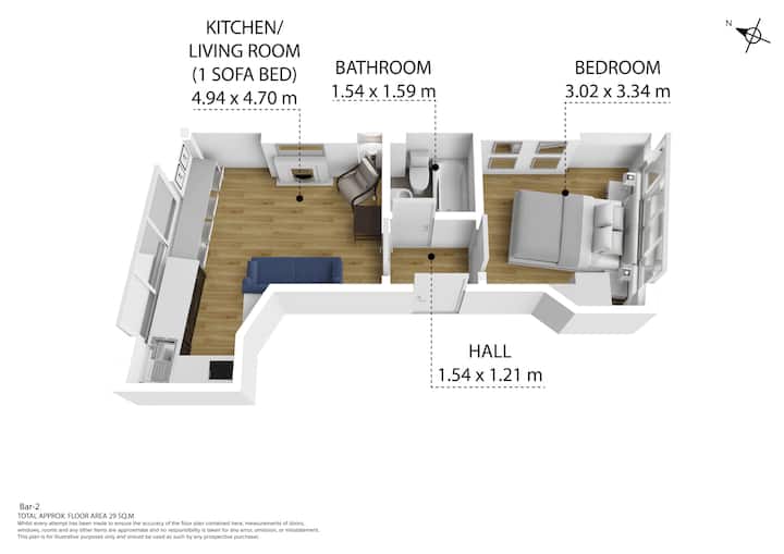 Bar-2 Gorgeous Soho One Bedroom Flat, Sleeps 4 - Central London