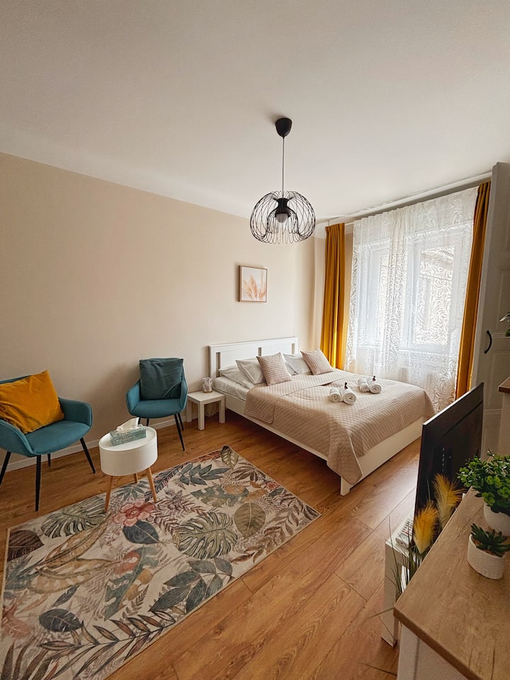 Oasis 1. Stylish New Studio W Ac - Budapest