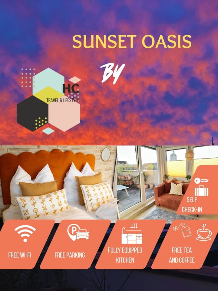 Sunset Oasis - Central - Incl. Parking - Wurtzbourg