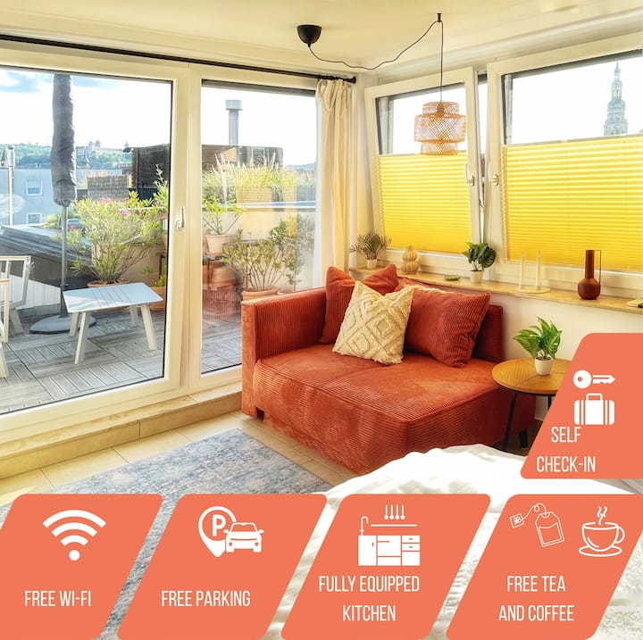 Central Studio In Würzburg With A Rooftop Terrace - Würzburg