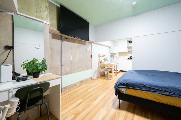 宿ｂａｎｋ春吉.201【広さ26.5㎡/天神＆屋台街徒歩圏内/駅近8分/wi-fi完備/清潔！】 - Fukuoka