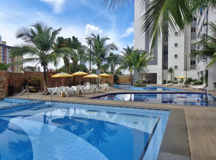 Ao Lado Do Centro | Piscinas Termais | Familiar - Caldas Novas