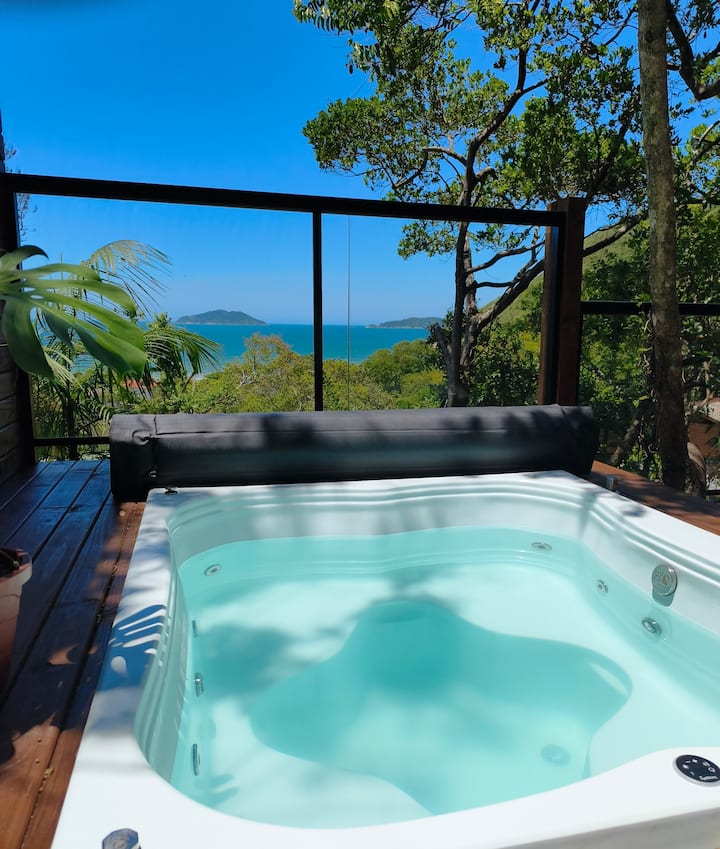 Cabana Vista Mar Com 2 Spas Priv 5min Da Praia - Florianópolis