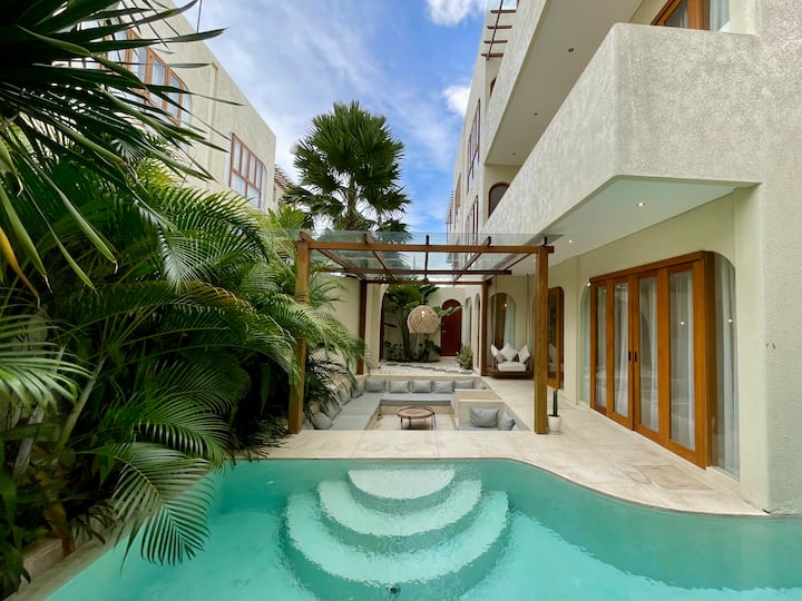 Peaceful Private Pool Villa 3br | Heart Of Canggu - Bali