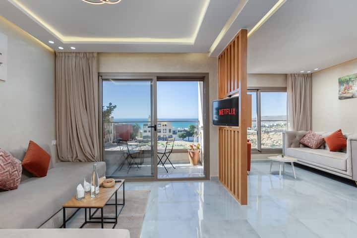 New 2br Apt · Sea View Sunset Terrace Surf Nearby - Taghazout
