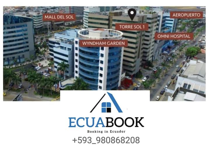 Ecuabook Penthouse Familiar Piso 9 Mall Sol - Guayaquil