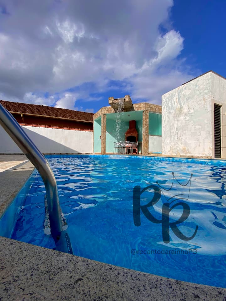 Casa C/ Piscina A 3min Do Mar - Praia Grande